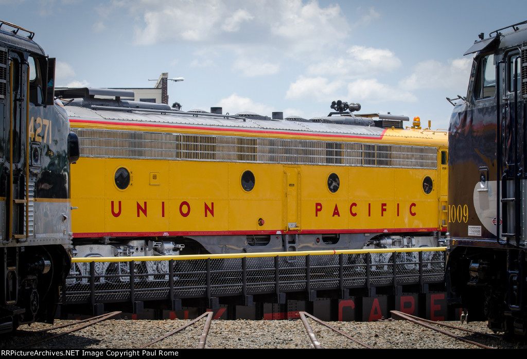 UP 949, EMD E9A, at the North Carolina Transportation Museum during the Streamliners at Spencer ...